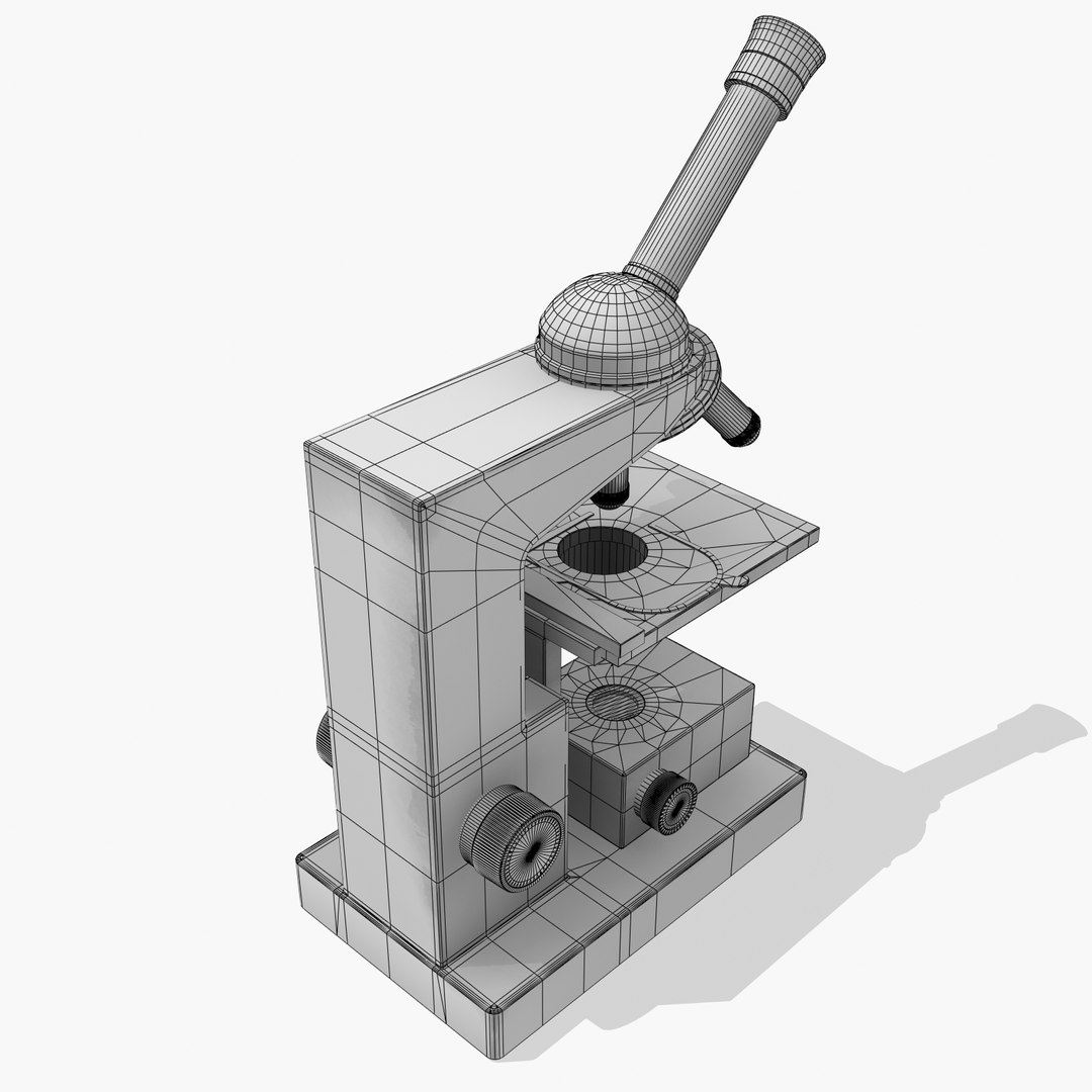 3d Model Laboratory Microscope Micro