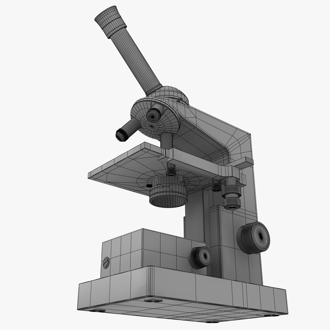 3d Model Laboratory Microscope Micro