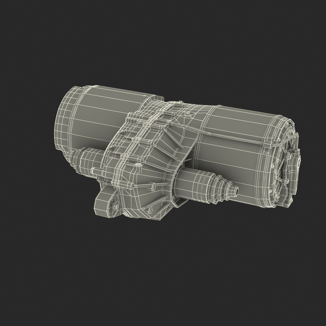 Tesla Electric Motor 3d 3ds