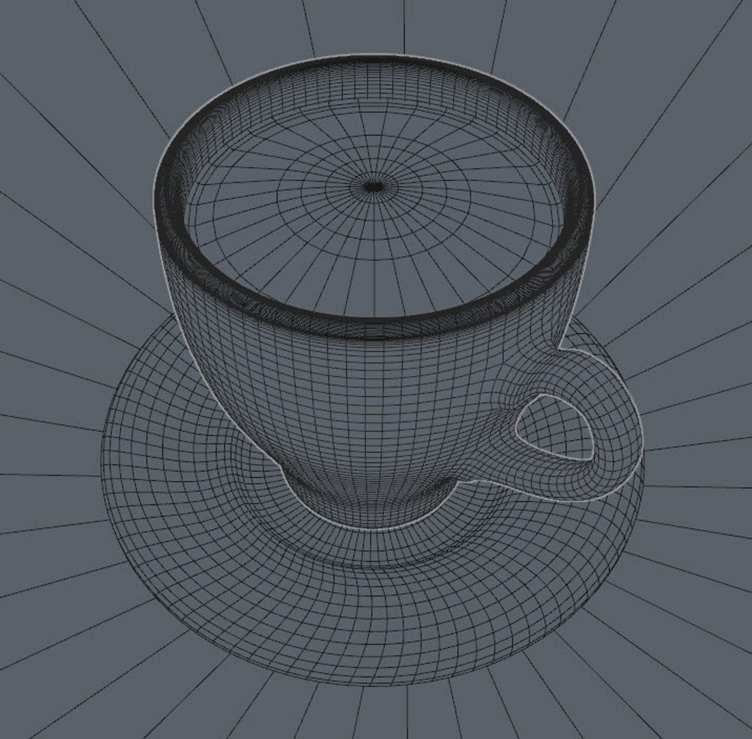 Mode Coffee Cup 3d Model