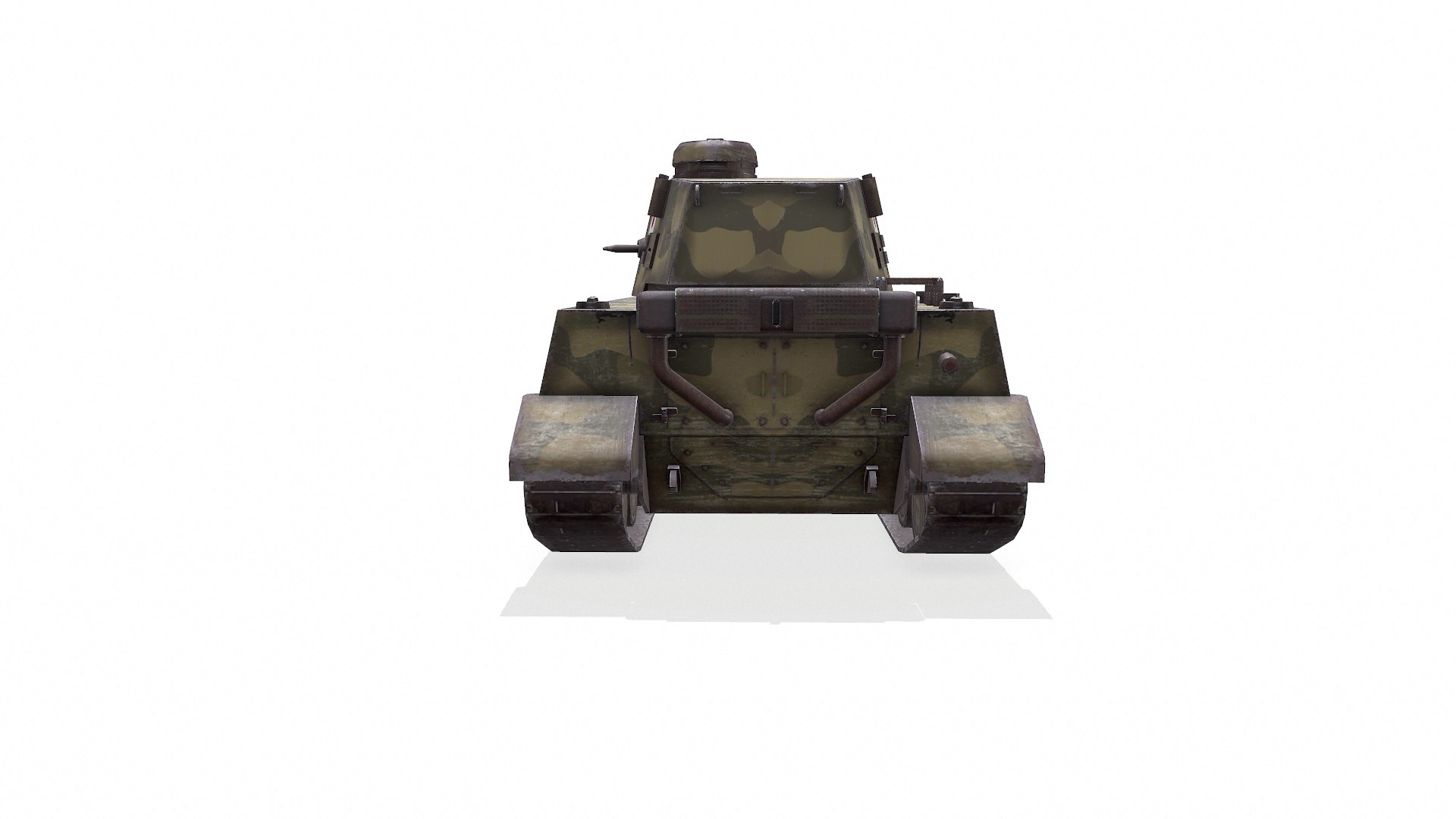 3D Type 5 Chi-Ri Japan Medium Tank Low-poly PBR Model - TurboSquid 2410441