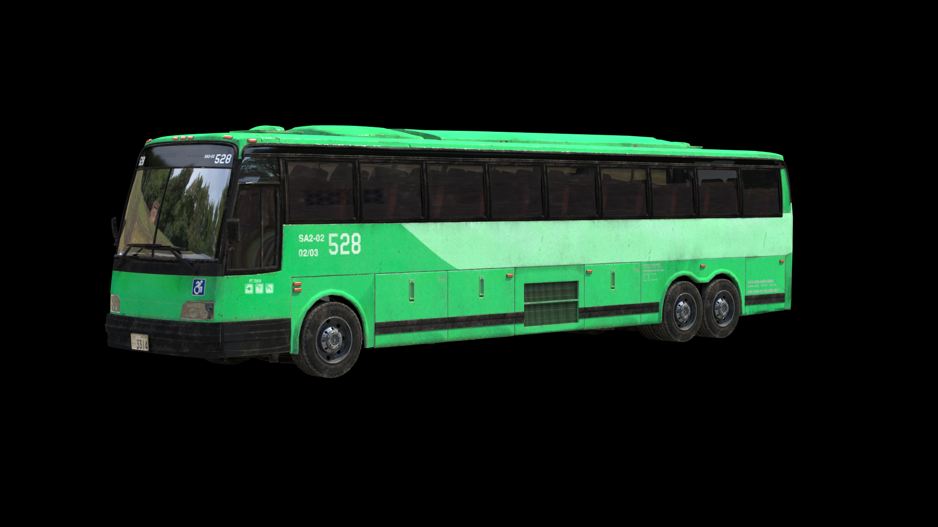 3D Green Bus Model 3D Model - TurboSquid 1781603