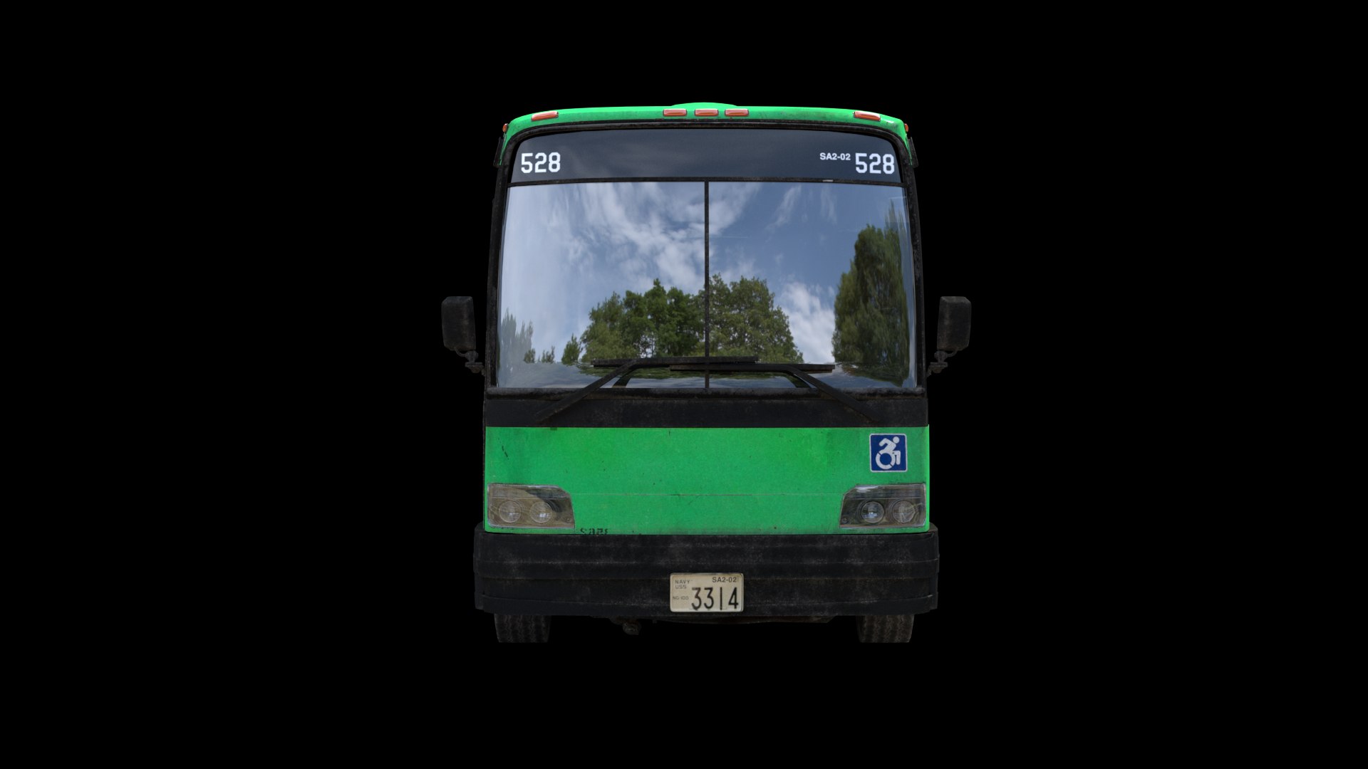 3D Green Bus Model 3D Model - TurboSquid 1781603