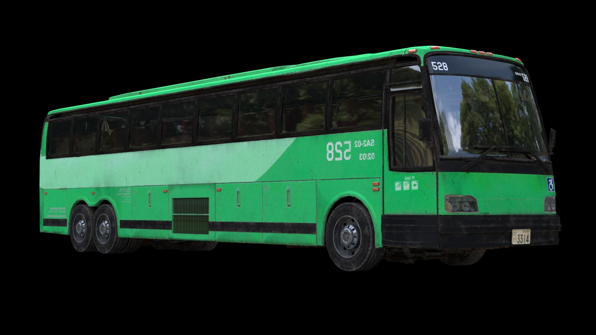 3D Green Bus Model 3D Model - TurboSquid 1781603