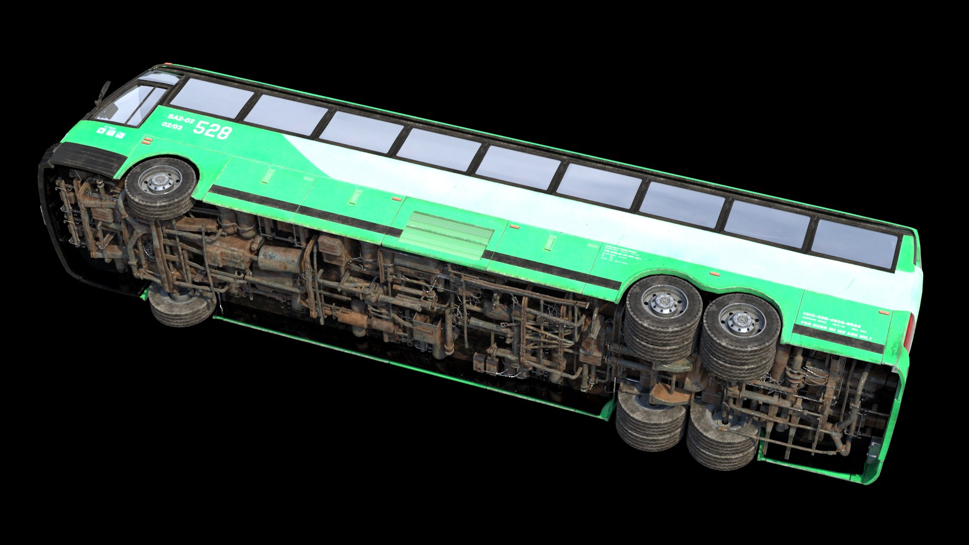 3D Green Bus Model 3D Model - TurboSquid 1781603