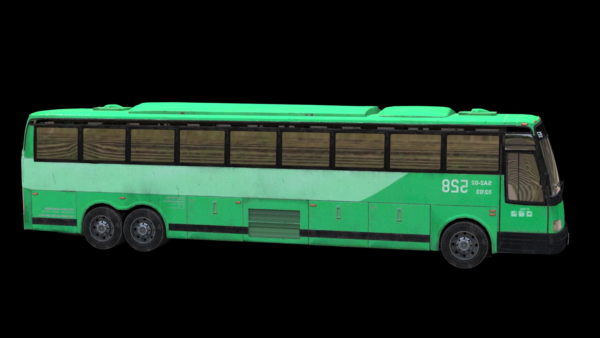 3D Green Bus Model 3D Model - TurboSquid 1781603