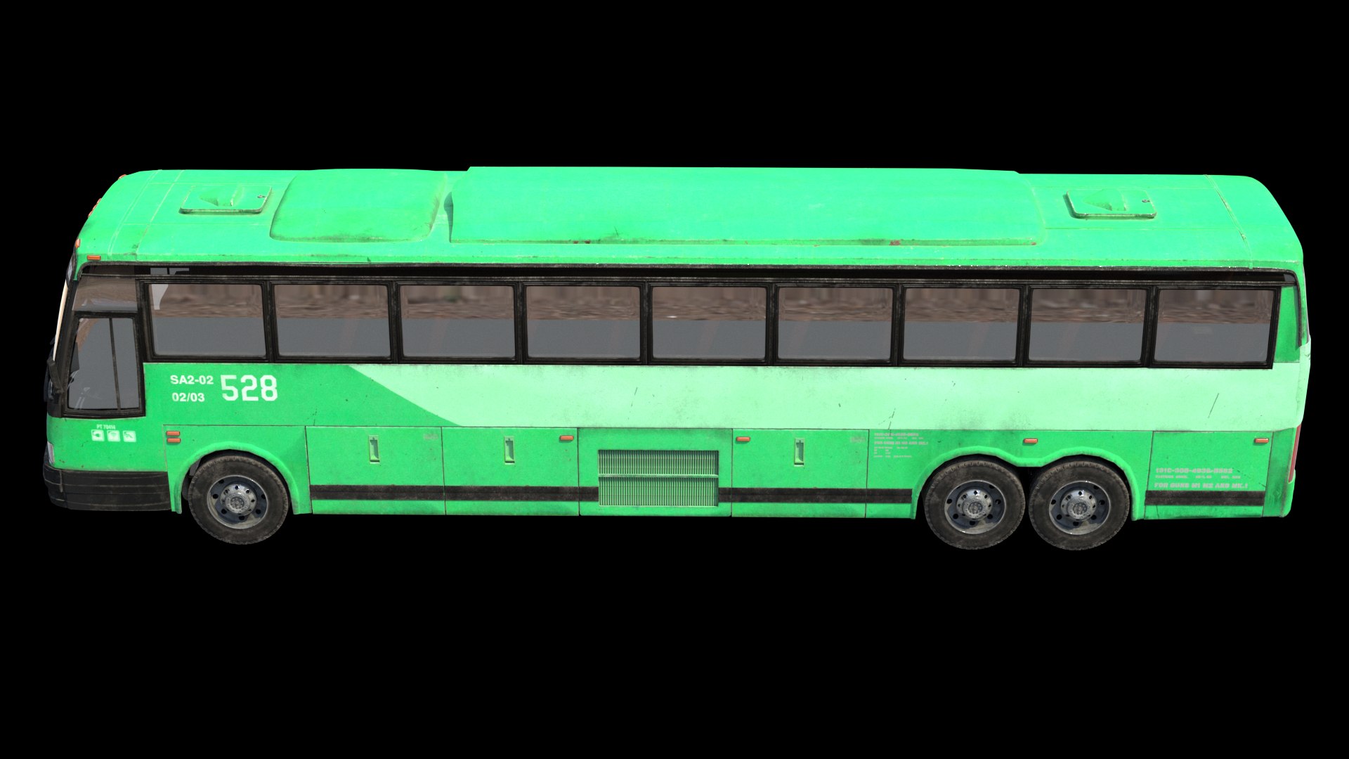 3D Green Bus Model 3D Model - TurboSquid 1781603