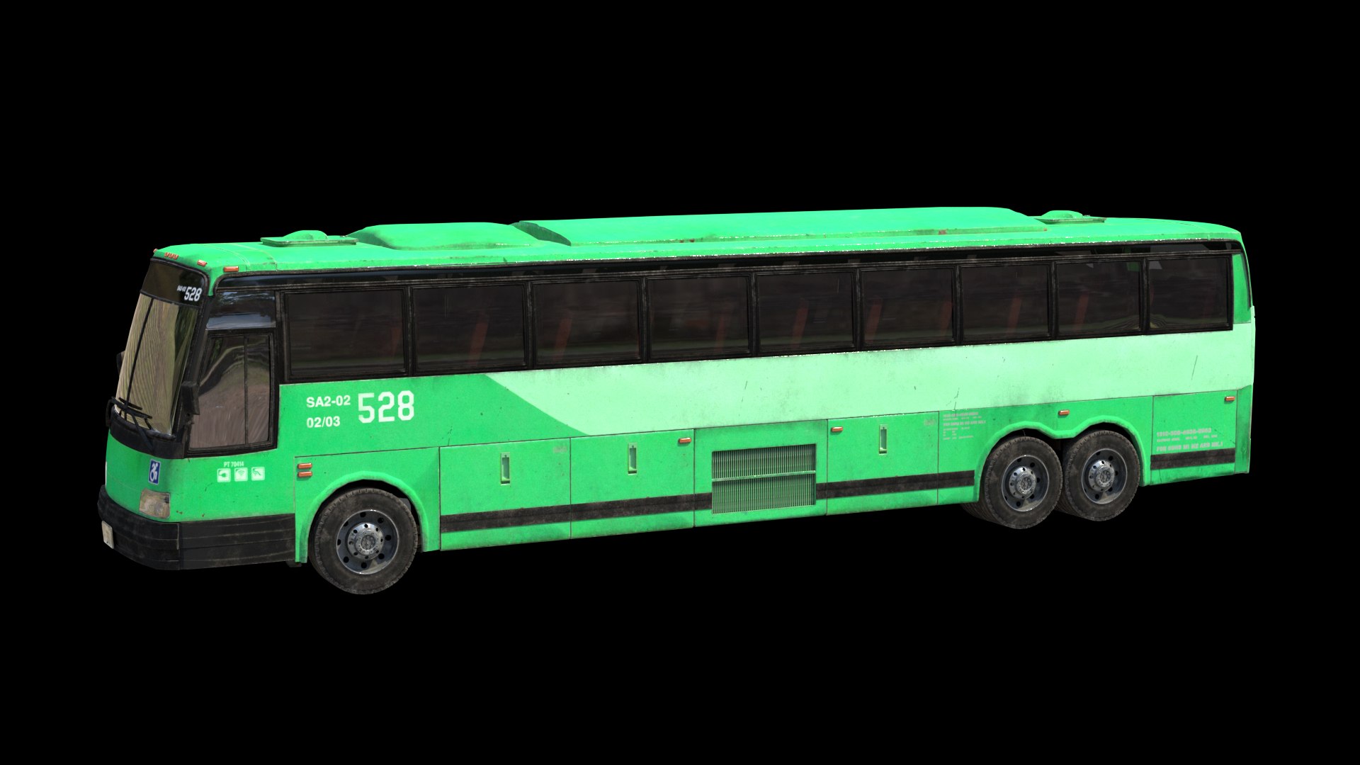 3D Green Bus Model 3D Model - TurboSquid 1781603