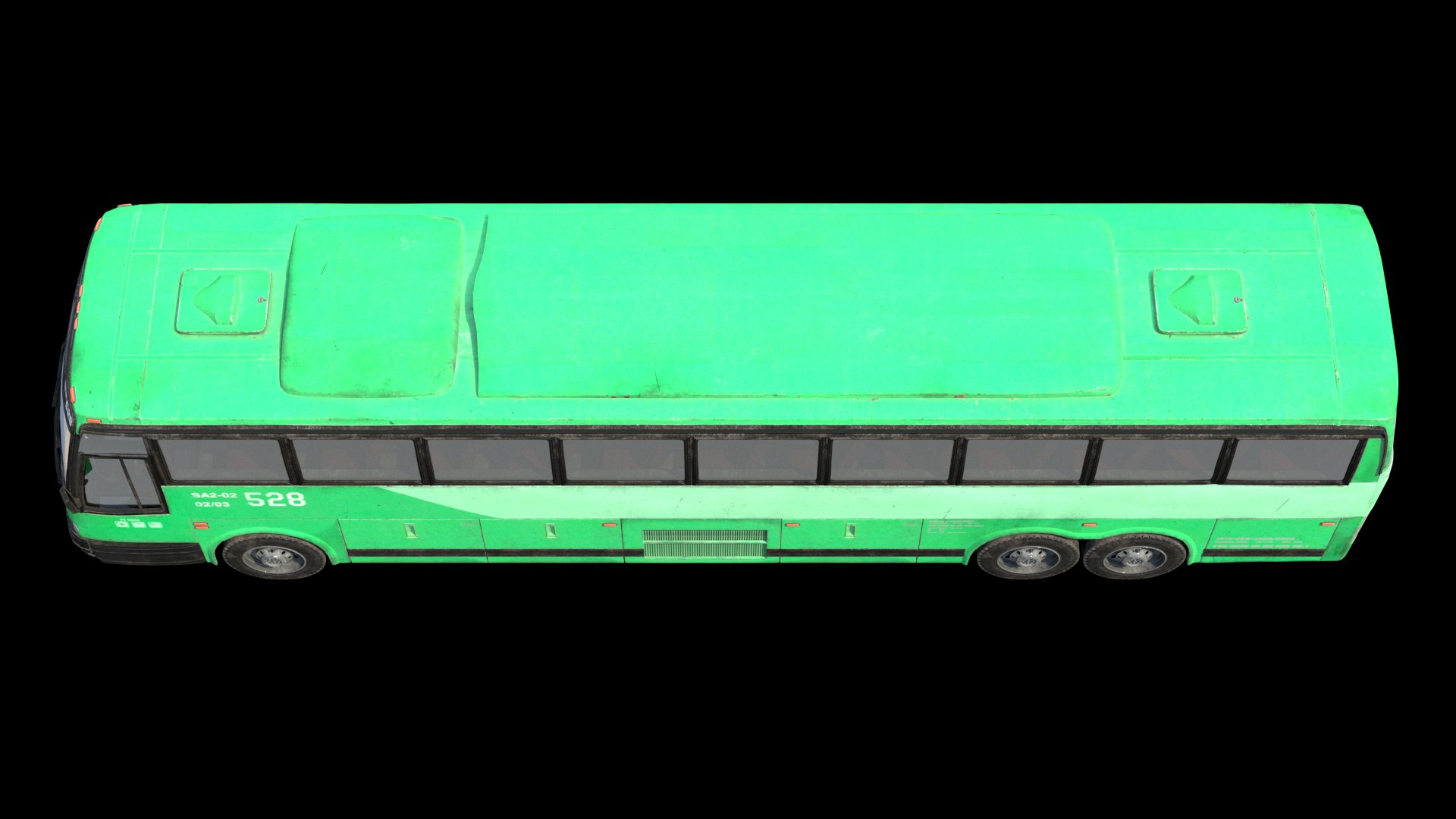 3D Green Bus Model 3D Model - TurboSquid 1781603