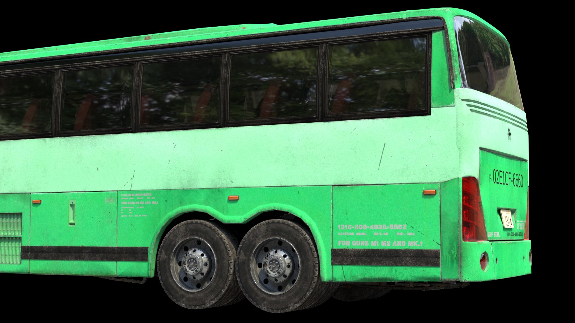 3D Green Bus Model 3D Model - TurboSquid 1781603