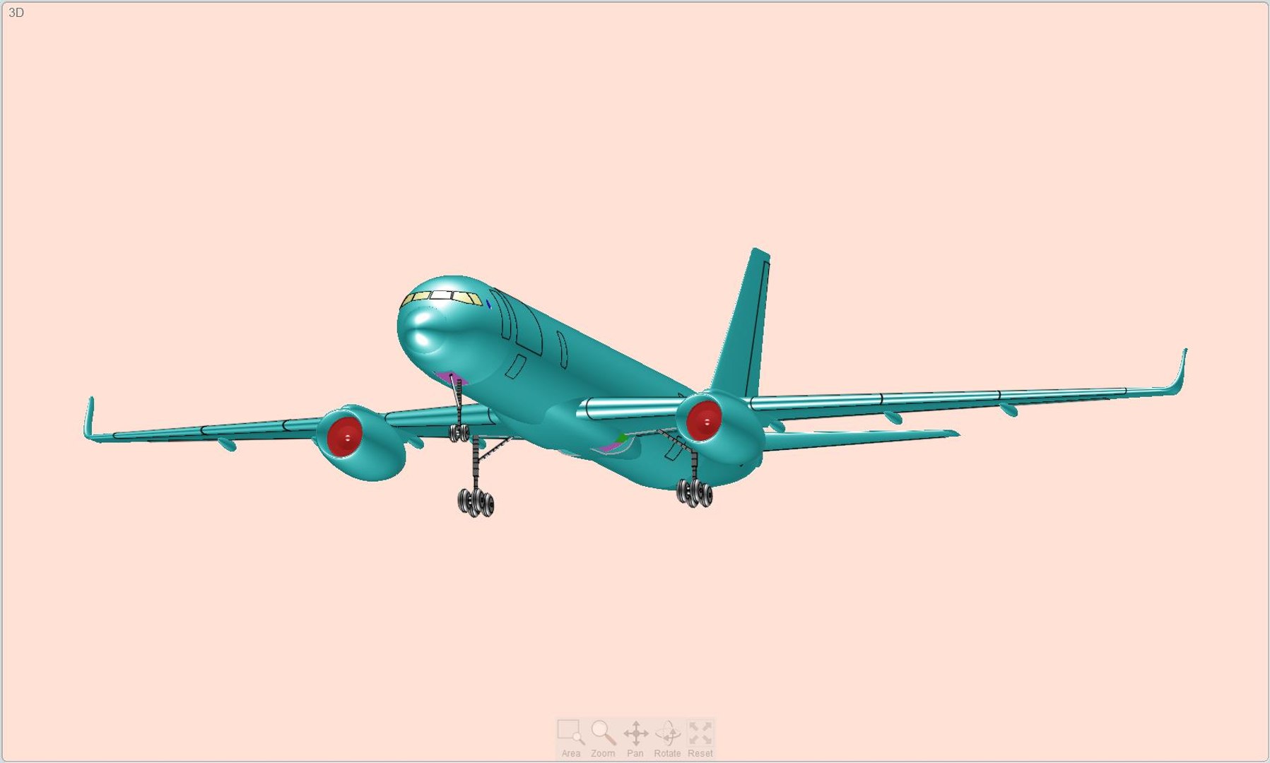 3d Tupelov Tu-204c Cargo Aircraft