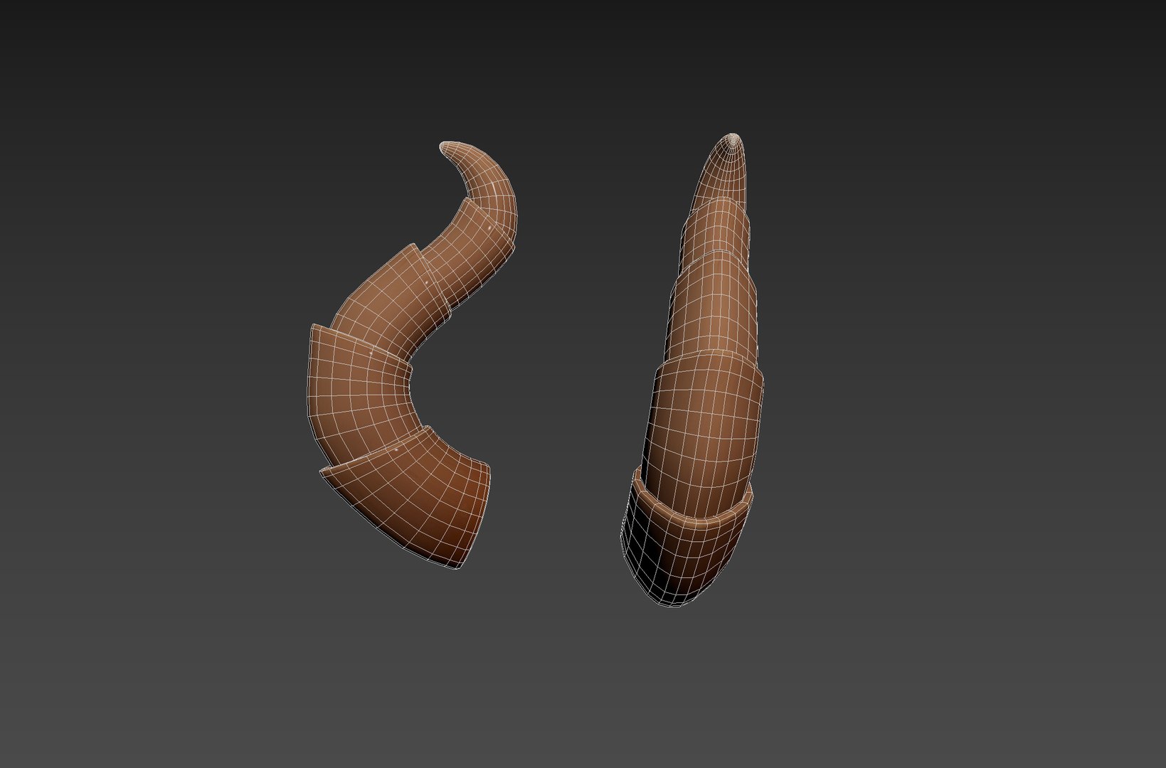 Demon Horn 2 3D - TurboSquid 1778309