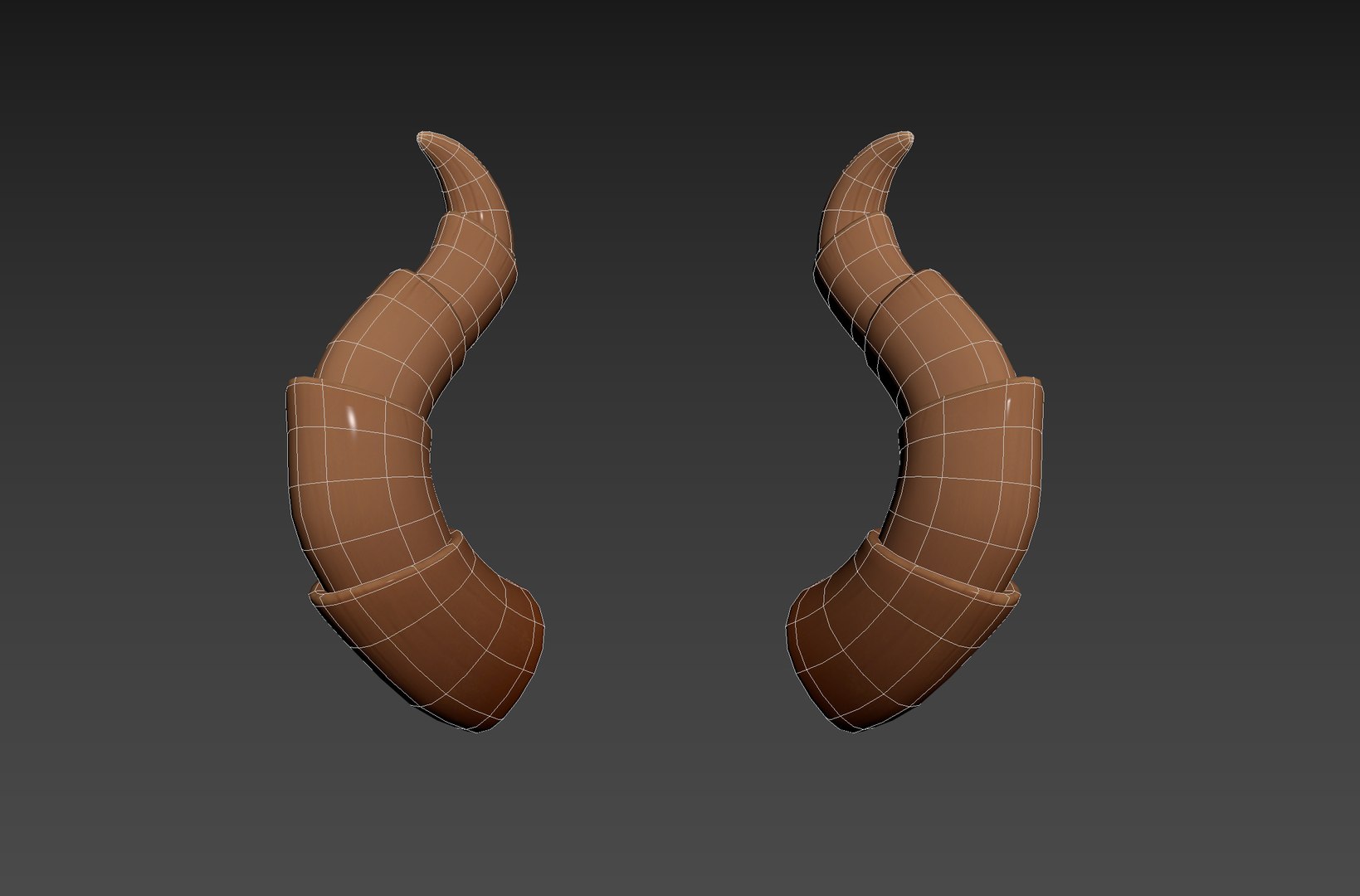 Demon Horn 2 3D - TurboSquid 1778309