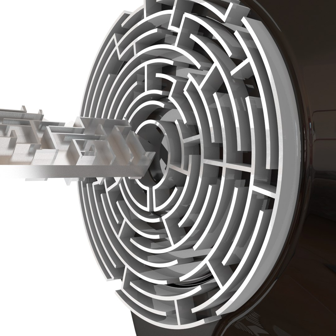 3D Labyrinth Key Model - TurboSquid 1266208
