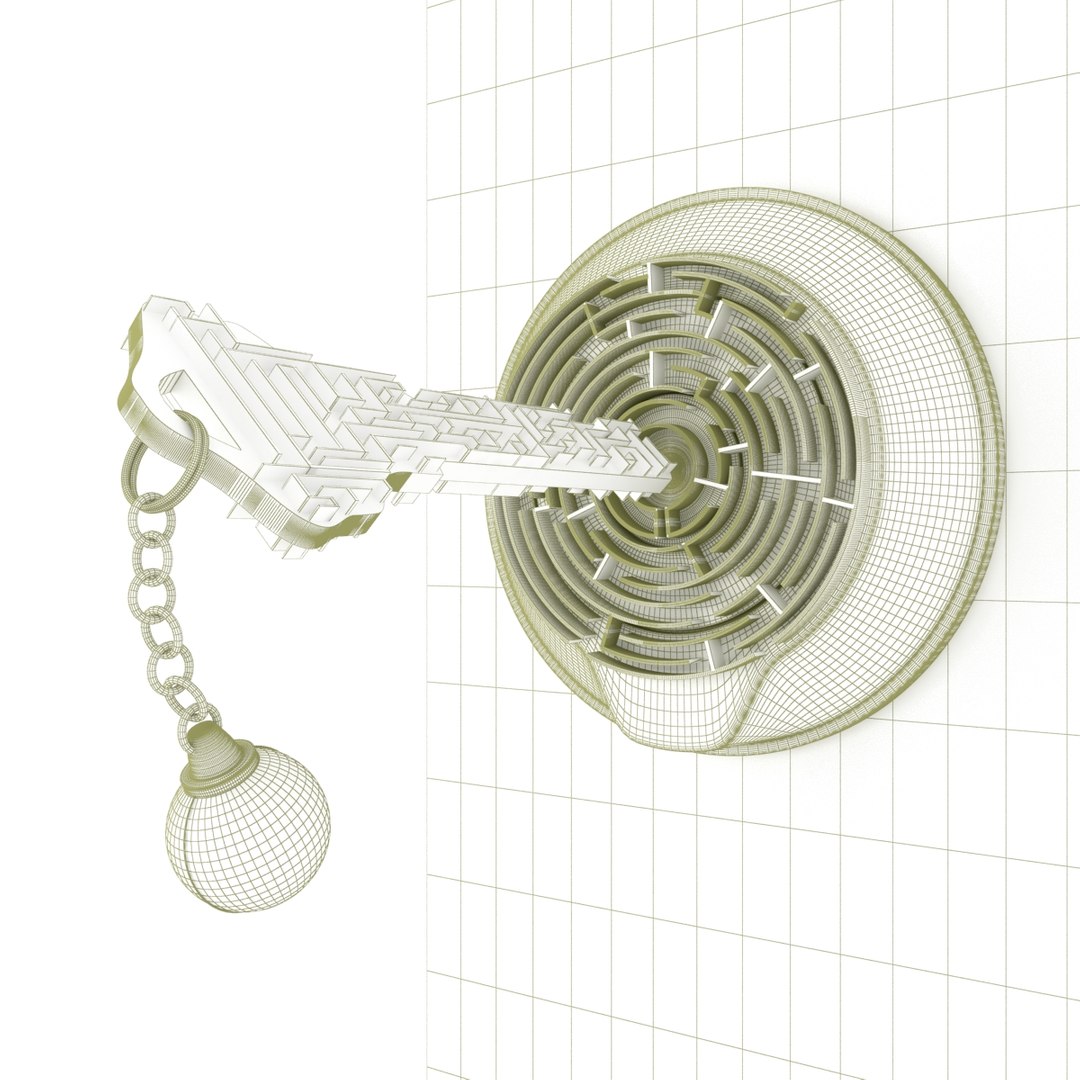 3D Labyrinth Key Model - TurboSquid 1266208