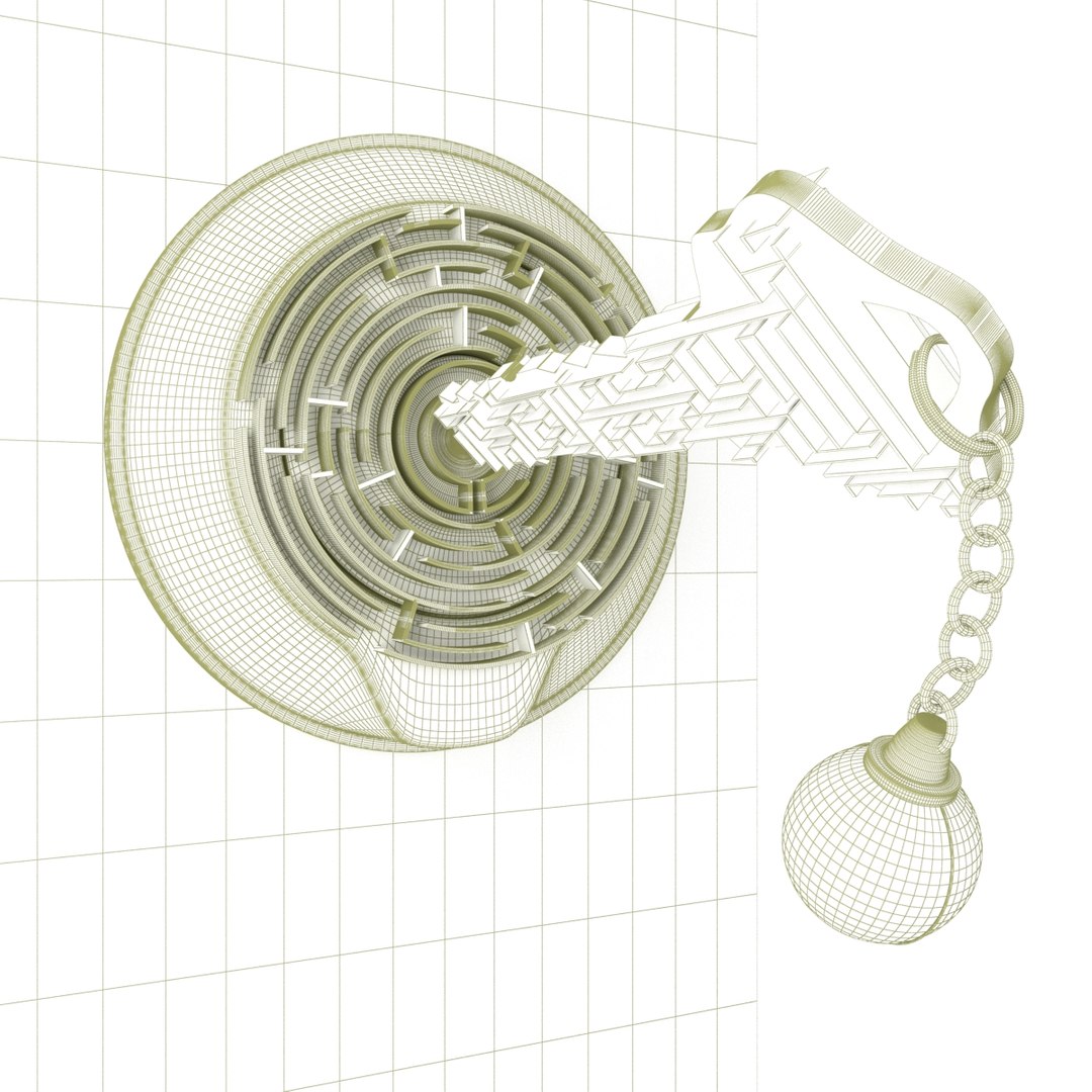 3D Labyrinth Key Model - TurboSquid 1266208