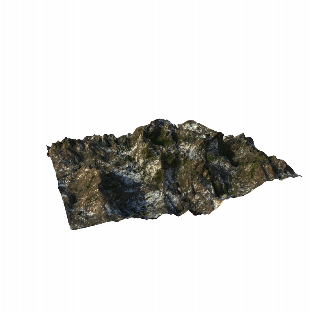Block Mountain 3D Model - TurboSquid 1650719