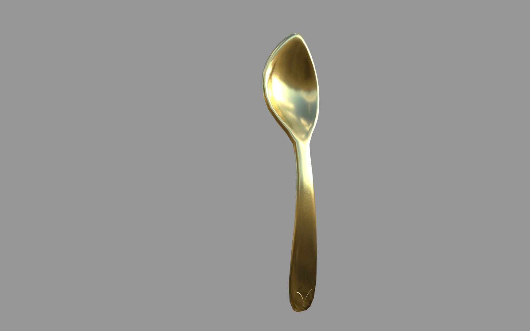 Gold-spoon 3D - TurboSquid 2227925
