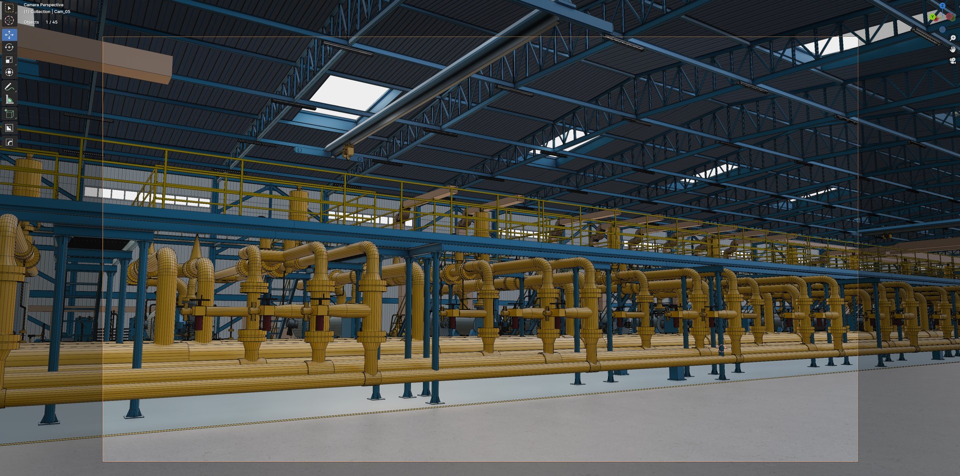 Factory Interior 3D Model - TurboSquid 2153958