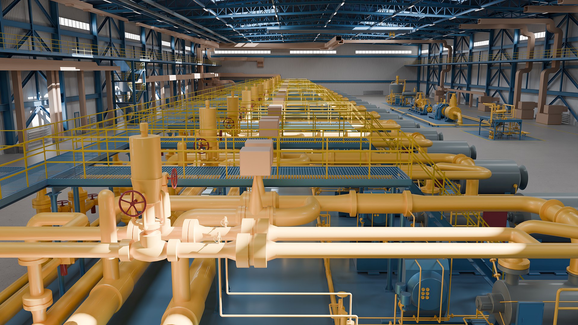 Factory Interior 3D Model - TurboSquid 2153958