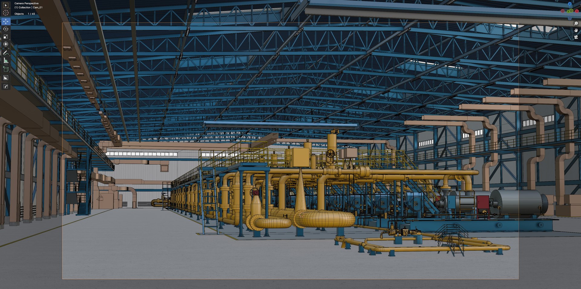 Factory Interior 3D Model - TurboSquid 2153958