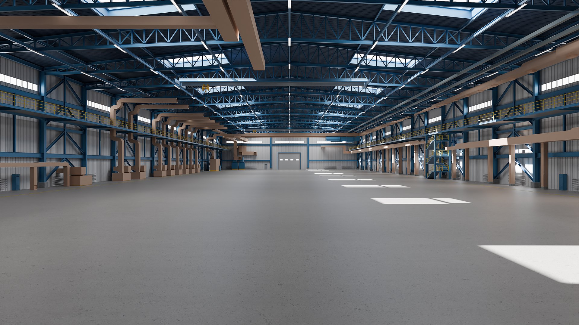 Factory Interior 3D Model - TurboSquid 2153958