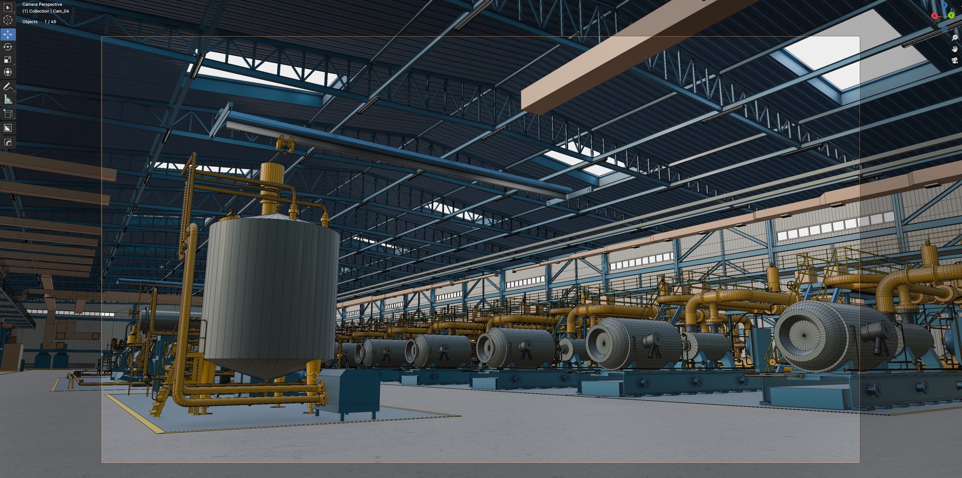 Factory Interior 3D Model - TurboSquid 2153958