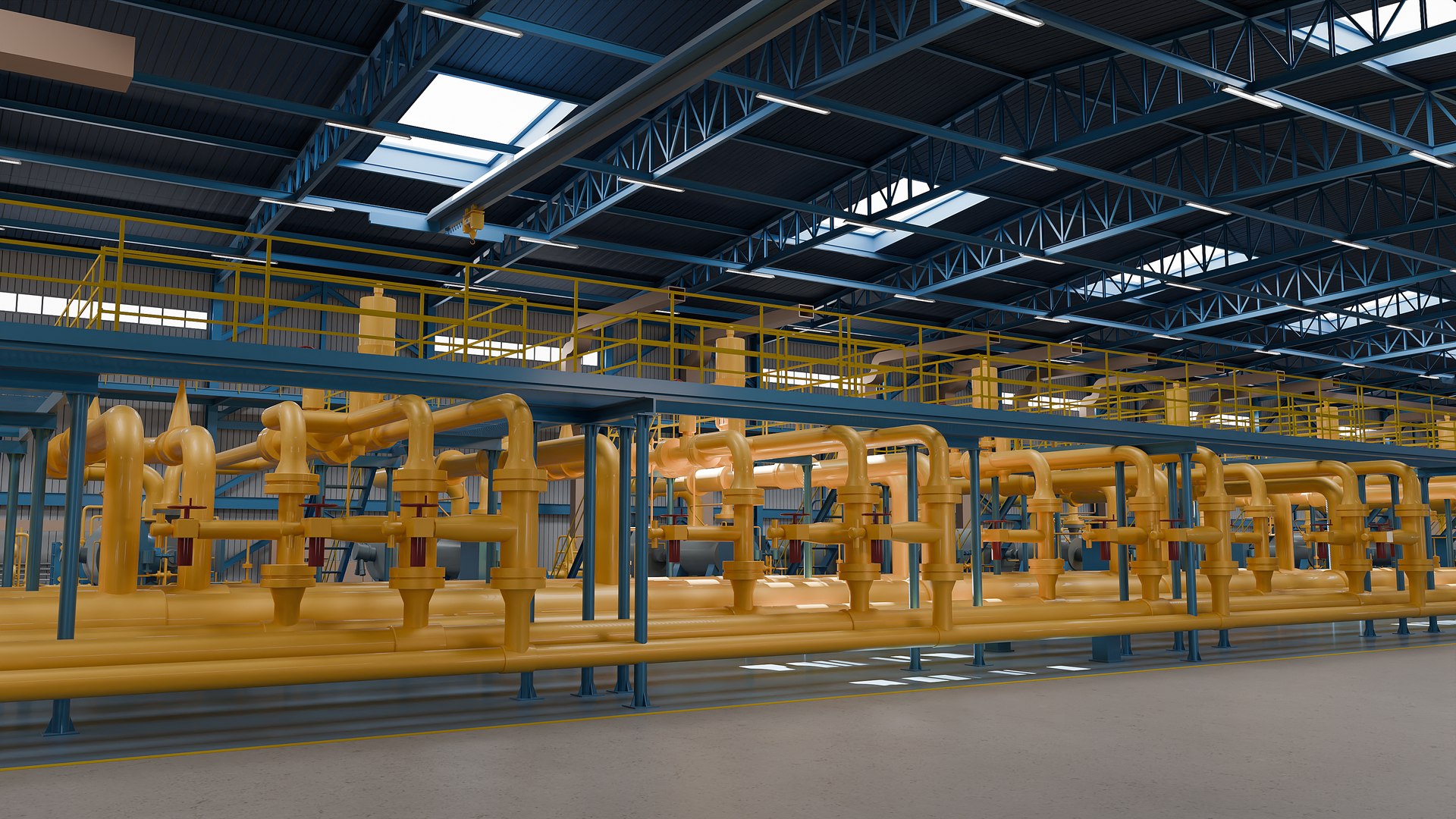 Factory Interior 3D Model - TurboSquid 2153958