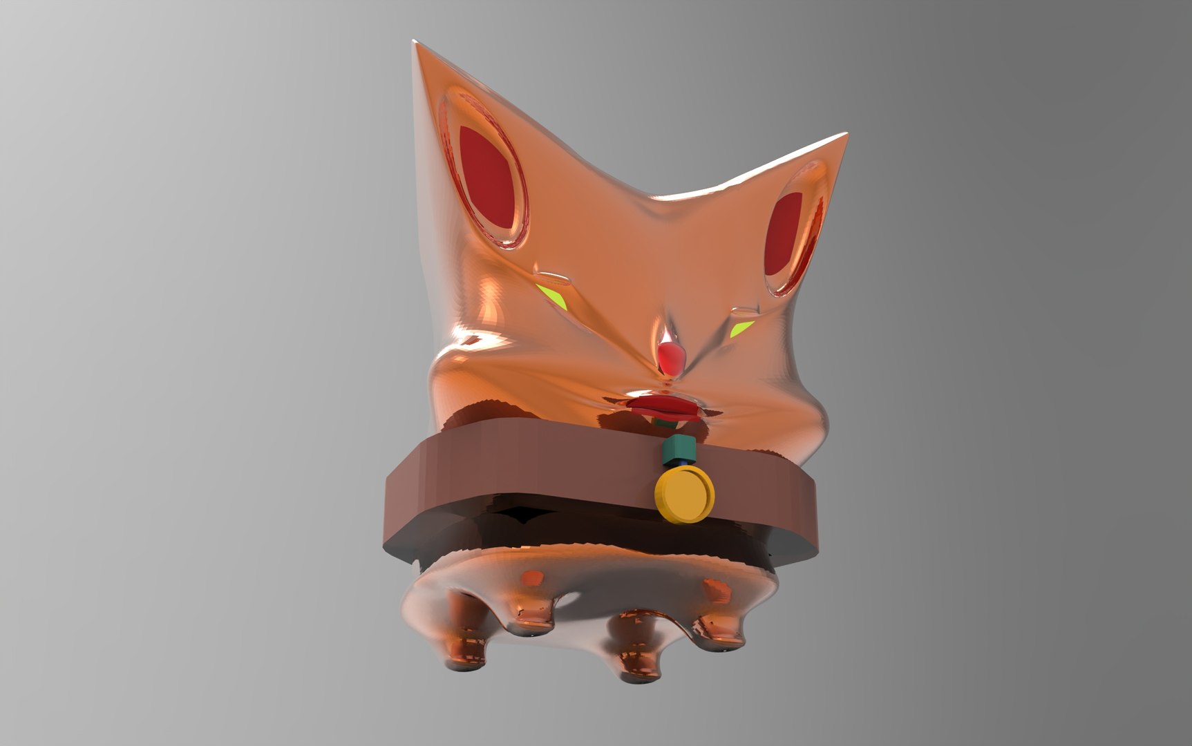 Scary Deity Cat 3D Model - TurboSquid 1839445