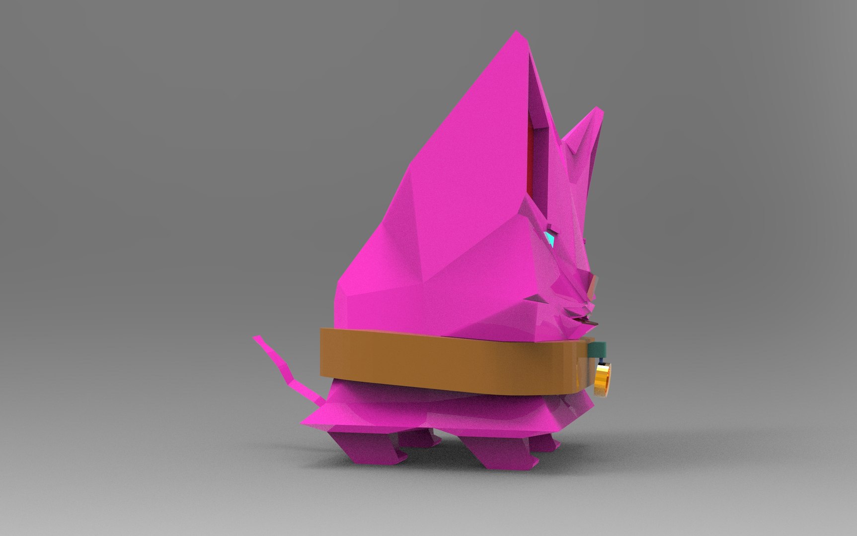 Scary Deity Cat 3D Model - TurboSquid 1839445