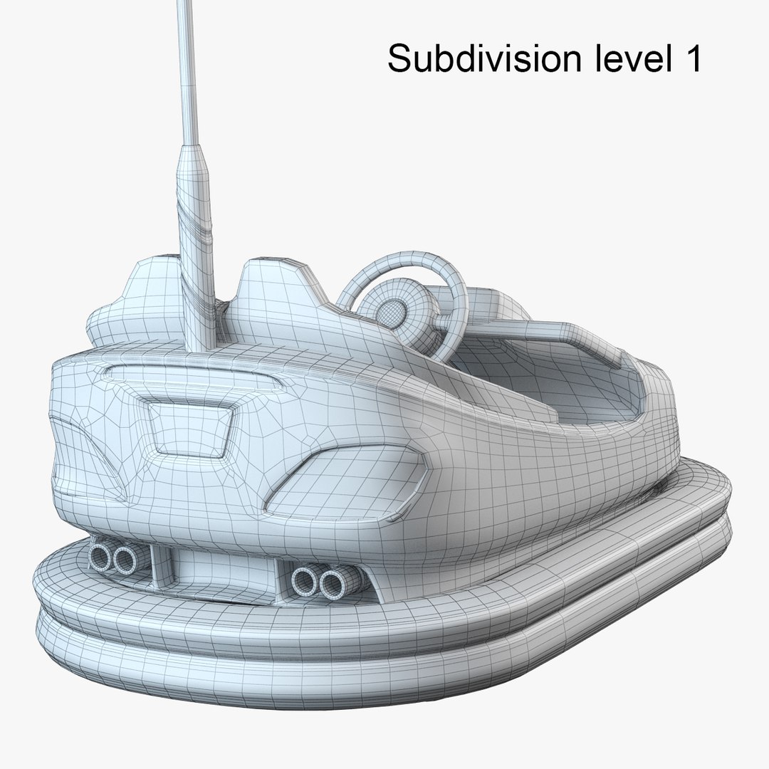 bumped car 3d model