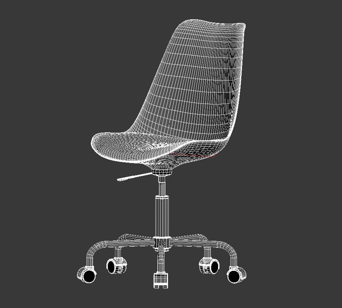 habitat ginnie office chair 3d model