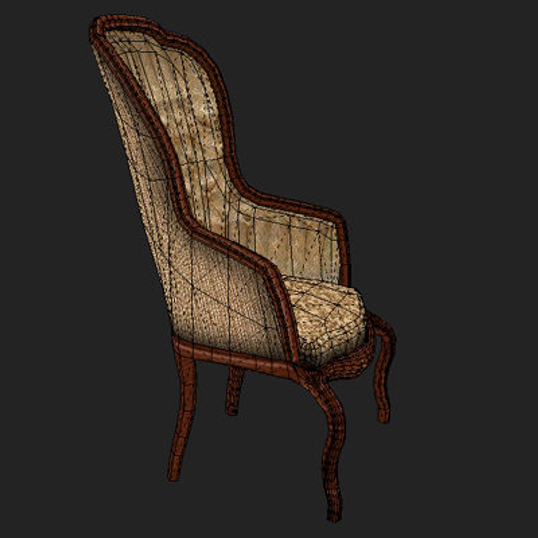 3d Victorian Chair