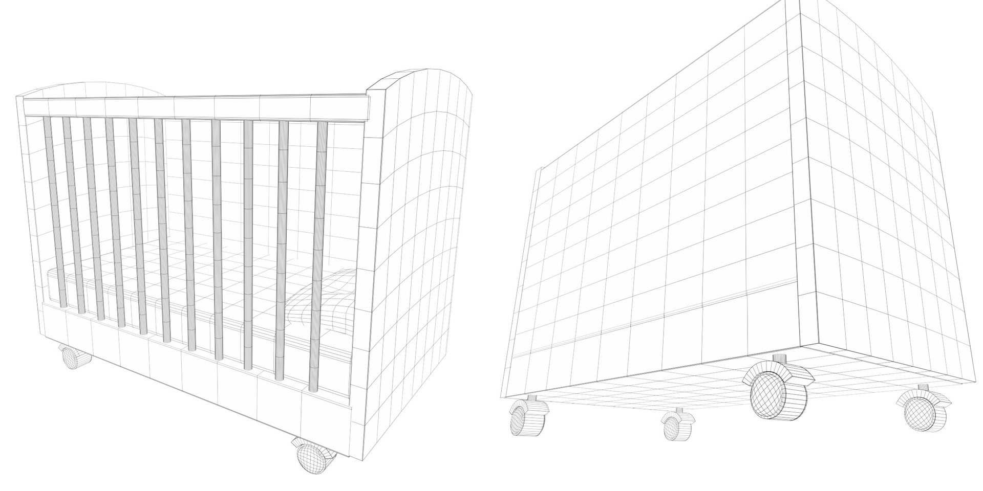cradle 3d model