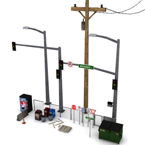 street pack 3d model