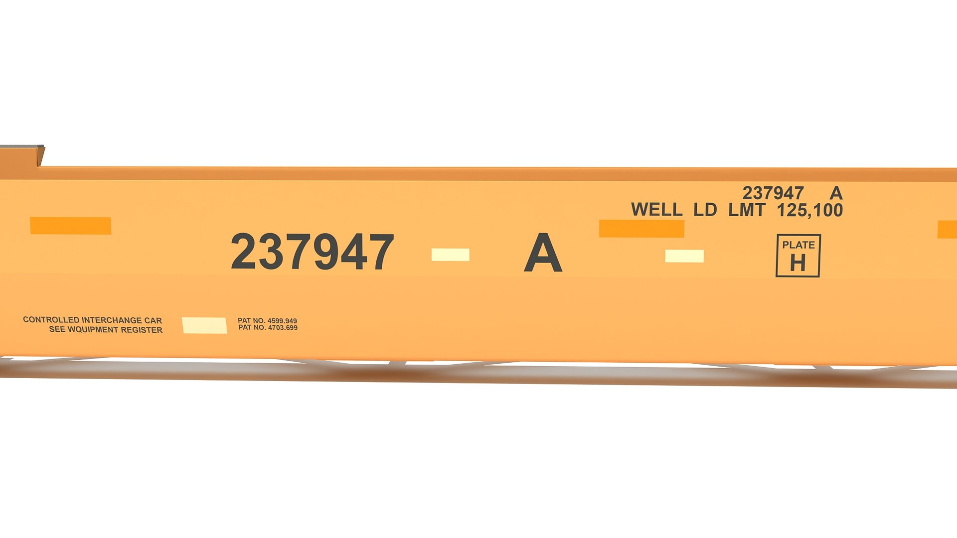 3D railroad double stack cars model - TurboSquid 1615132