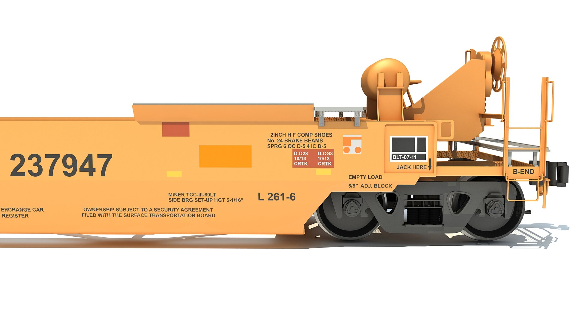3D railroad double stack cars model - TurboSquid 1615132