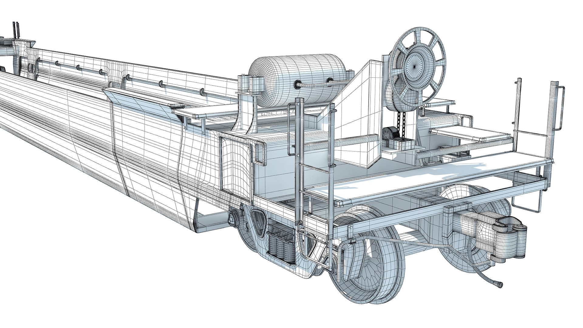 3D railroad double stack cars model - TurboSquid 1615132