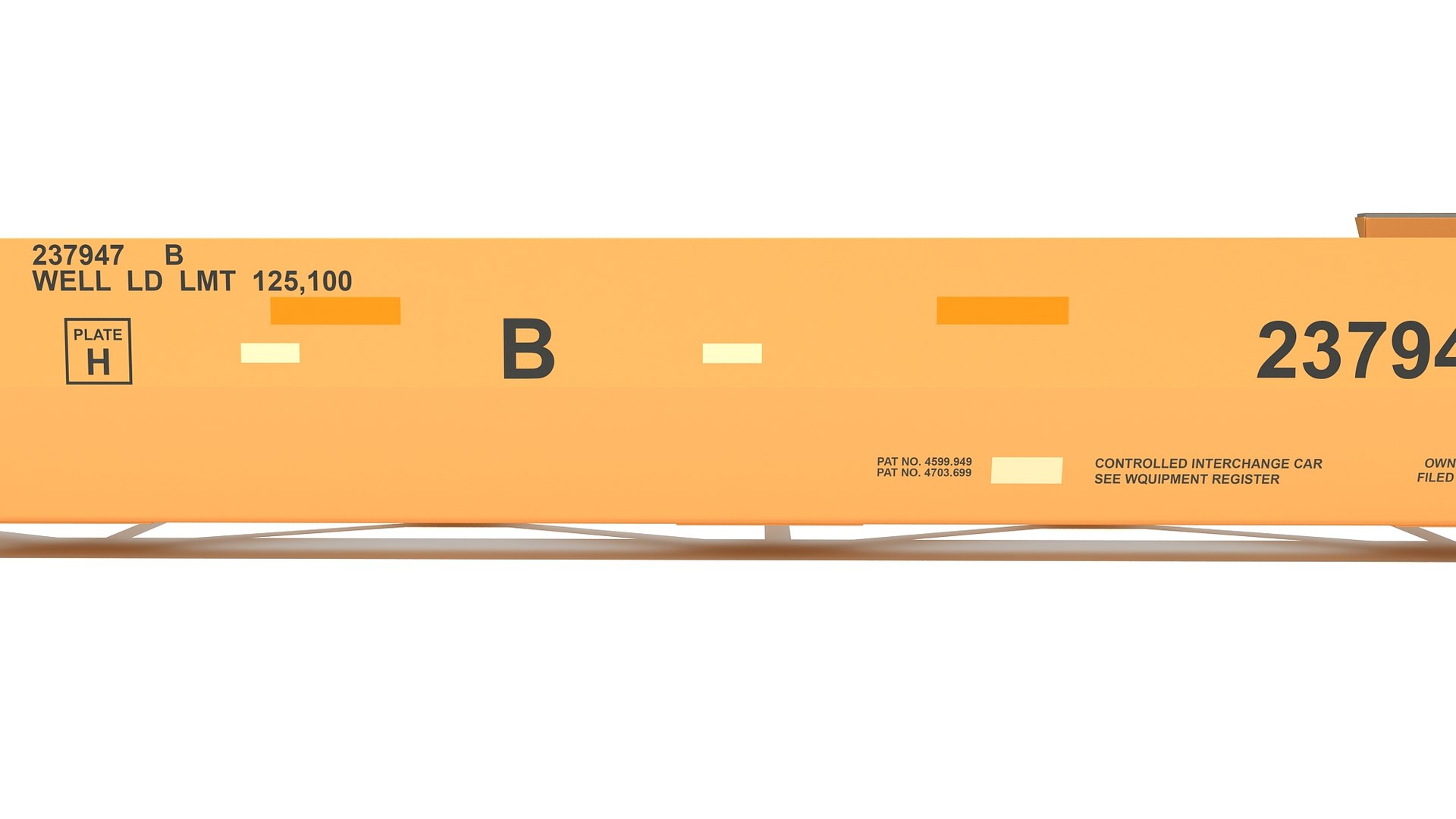 3D railroad double stack cars model - TurboSquid 1615132