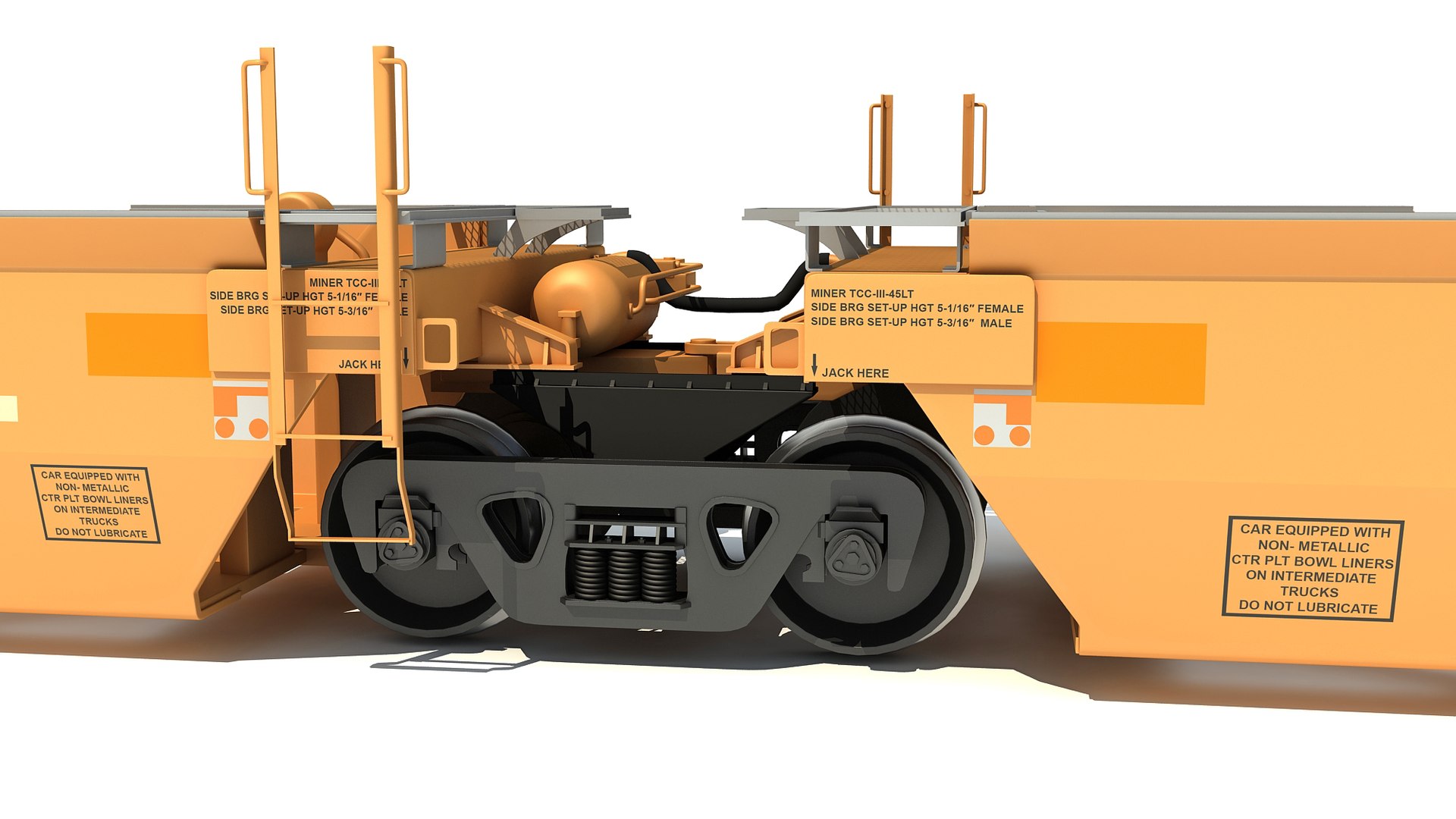 3D railroad double stack cars model - TurboSquid 1615132