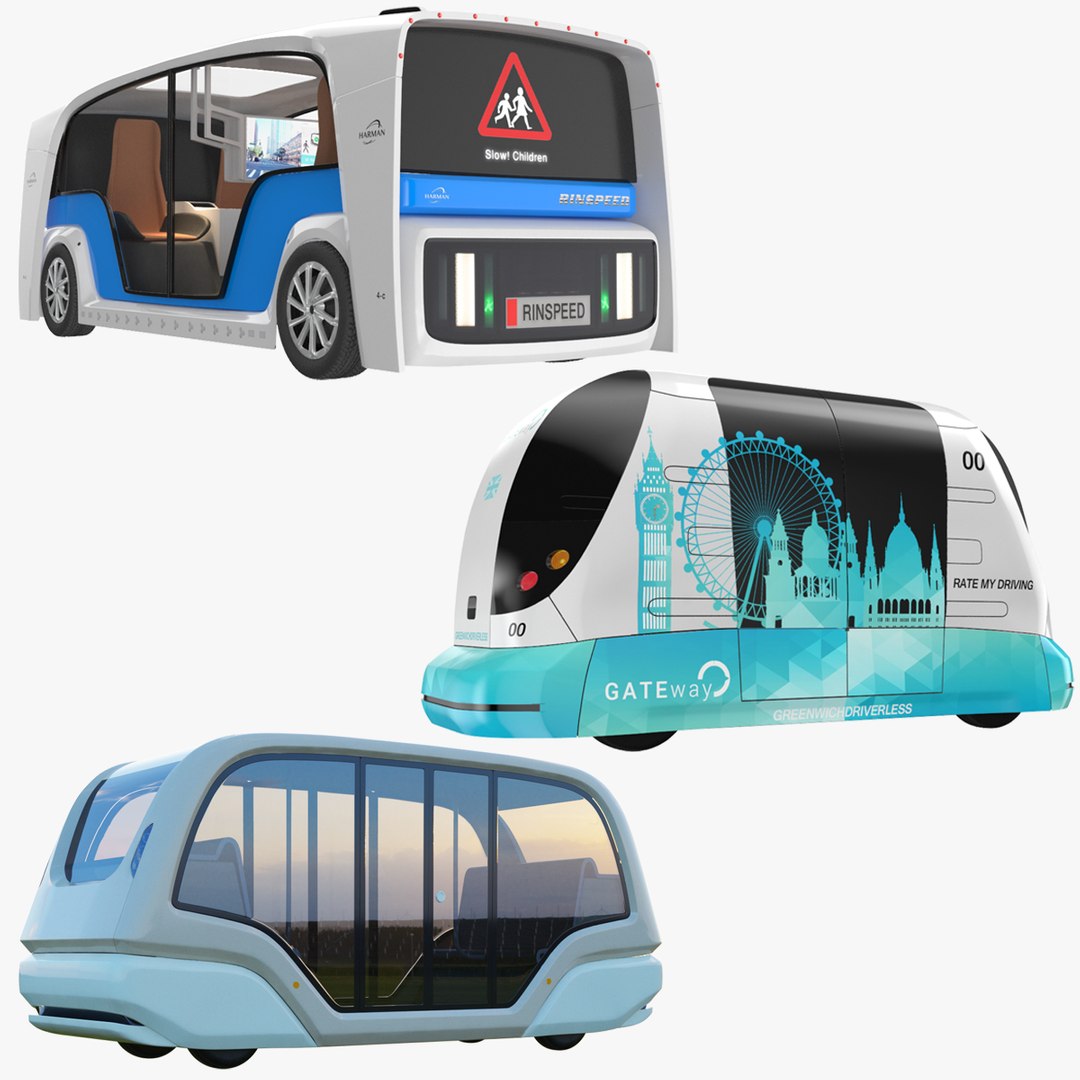 Electric pods bus model - TurboSquid 1354614