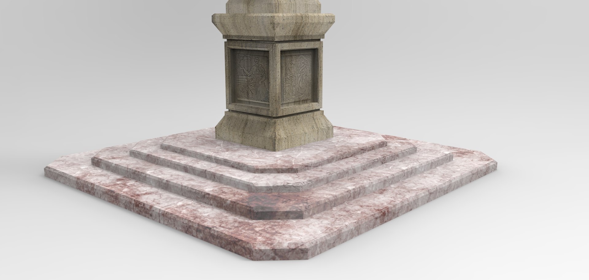 3d obelisk asset tiberlab model