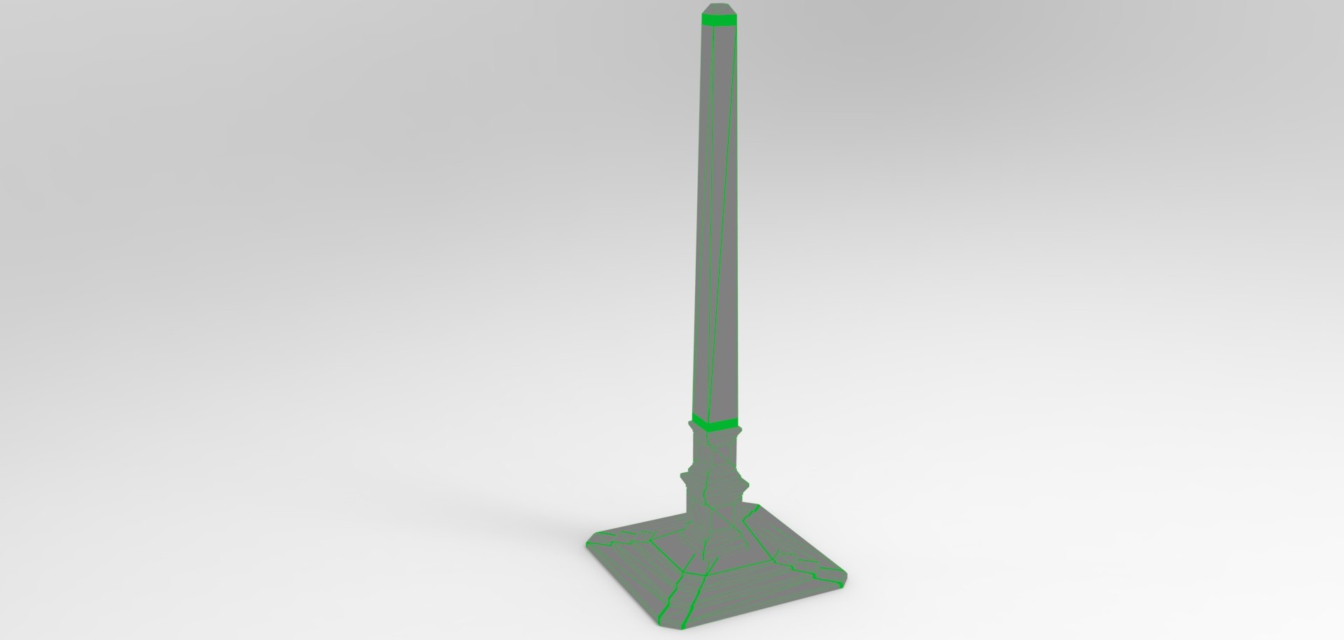 3d obelisk asset tiberlab model