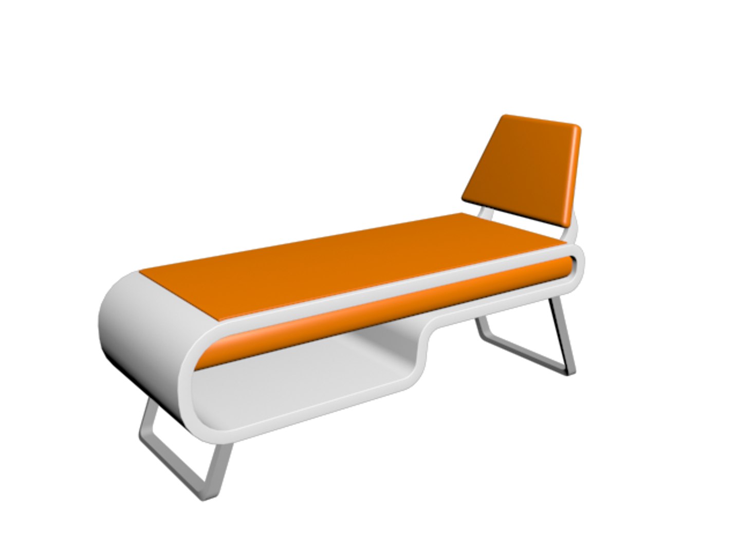 Chair Long Model - TurboSquid 1587489