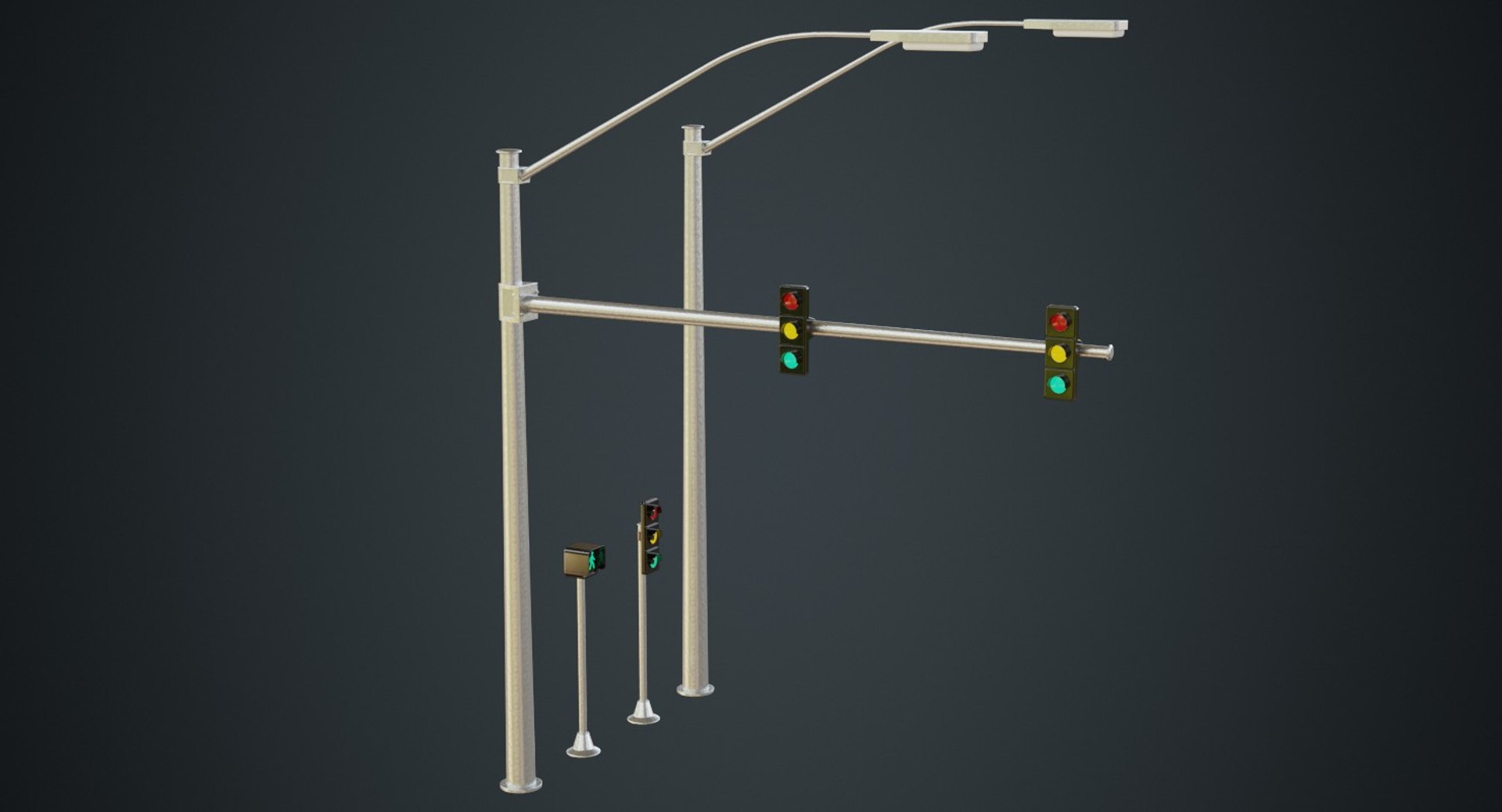 Stop Light 1b 3D Model - TurboSquid 1390595
