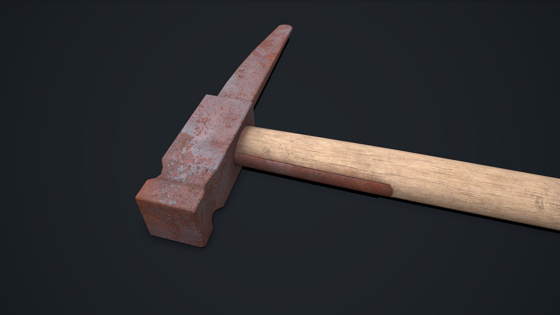 Free Rusty Hammer Low-poly PBR 3D - TurboSquid 2031336