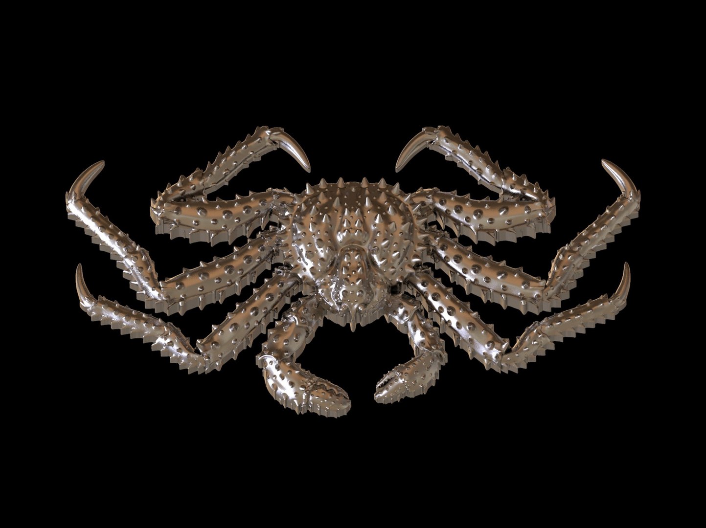 Crab king relief 3d print model 3D print model 3D model - TurboSquid ...