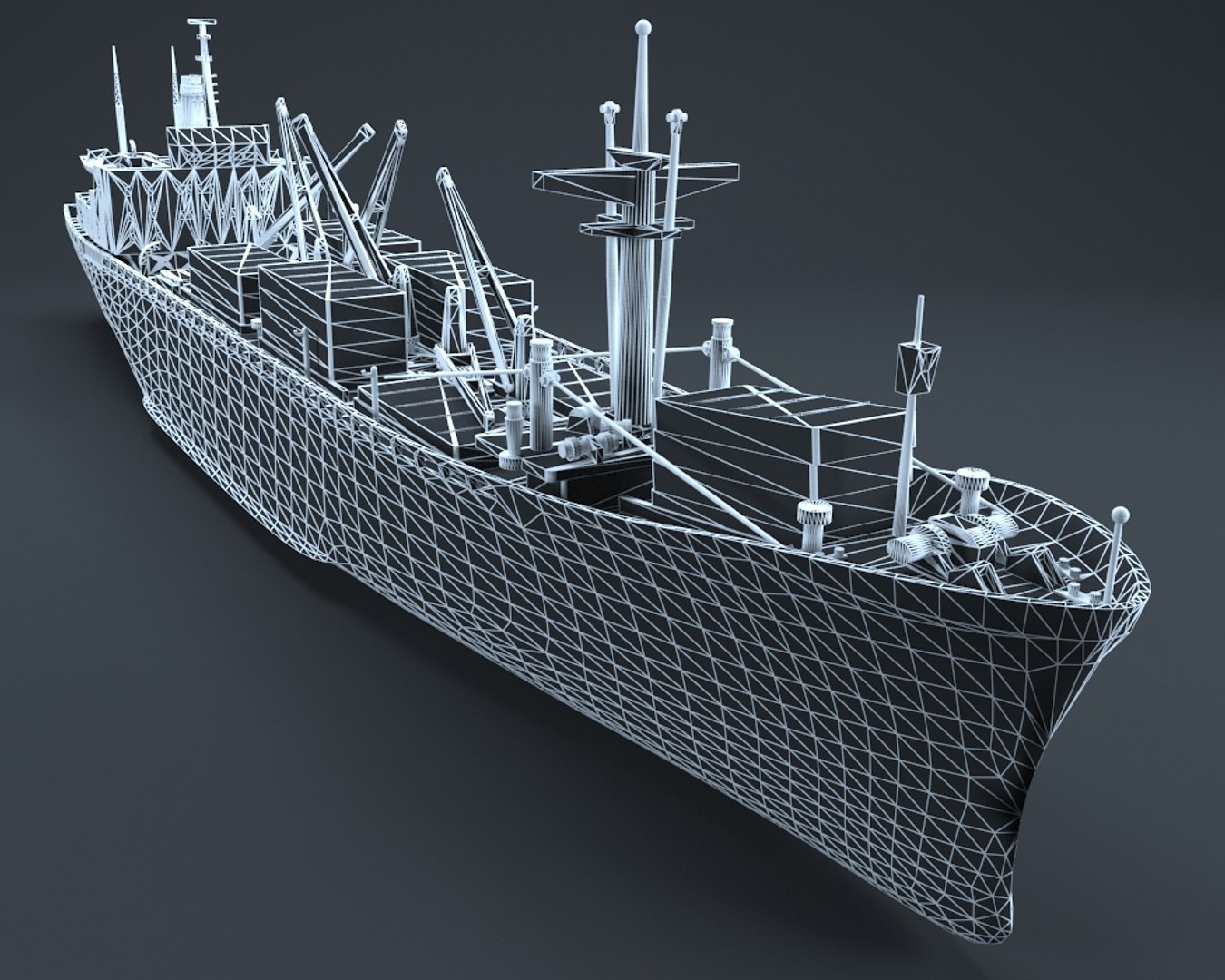 3D Container Cargo Ship Model - TurboSquid 1593542