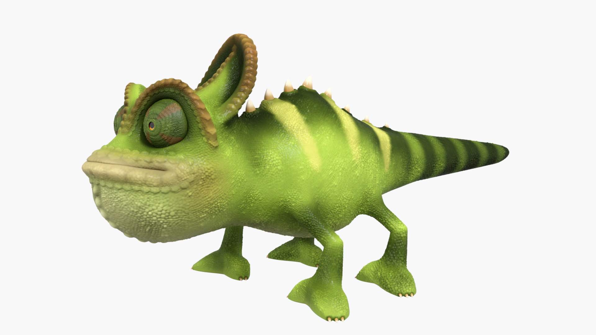 Chameleon Toon Rigged Low-poly 3D Model 3D Model - TurboSquid 2373957