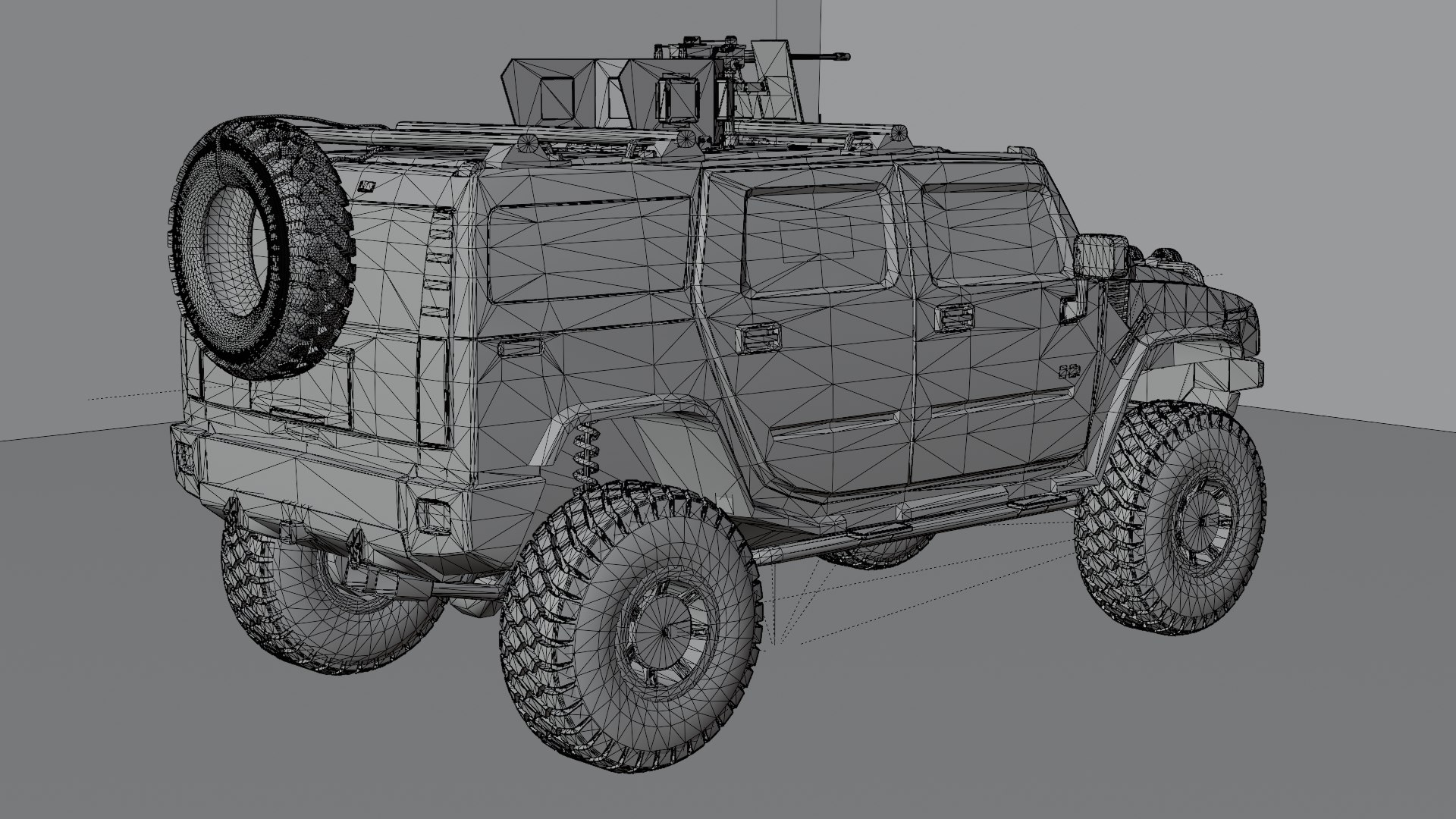 3D Model Military Armored Vehicle Humvee - TurboSquid 2310587